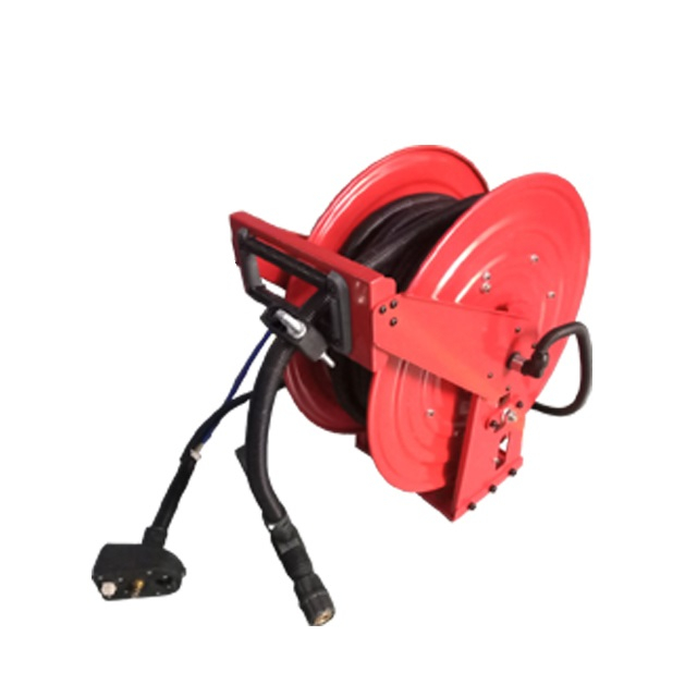 Spring retractable hose and cable combined reels - SUPERREEL