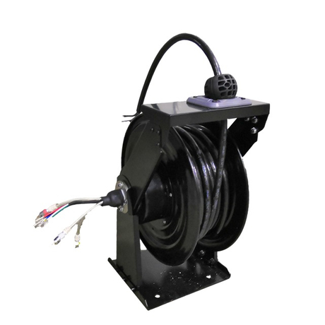 Ethernet cable reel | Retractable power BOOM reel ESSC370D - SUPERREEL