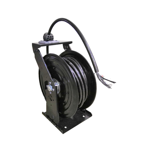 Ethernet cable reel | Retractable power BOOM reel ESSC370D - SUPERREEL